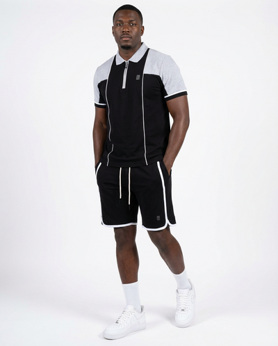 M364 Lorini Polo Shirt - Black – Makobi Jeans USA